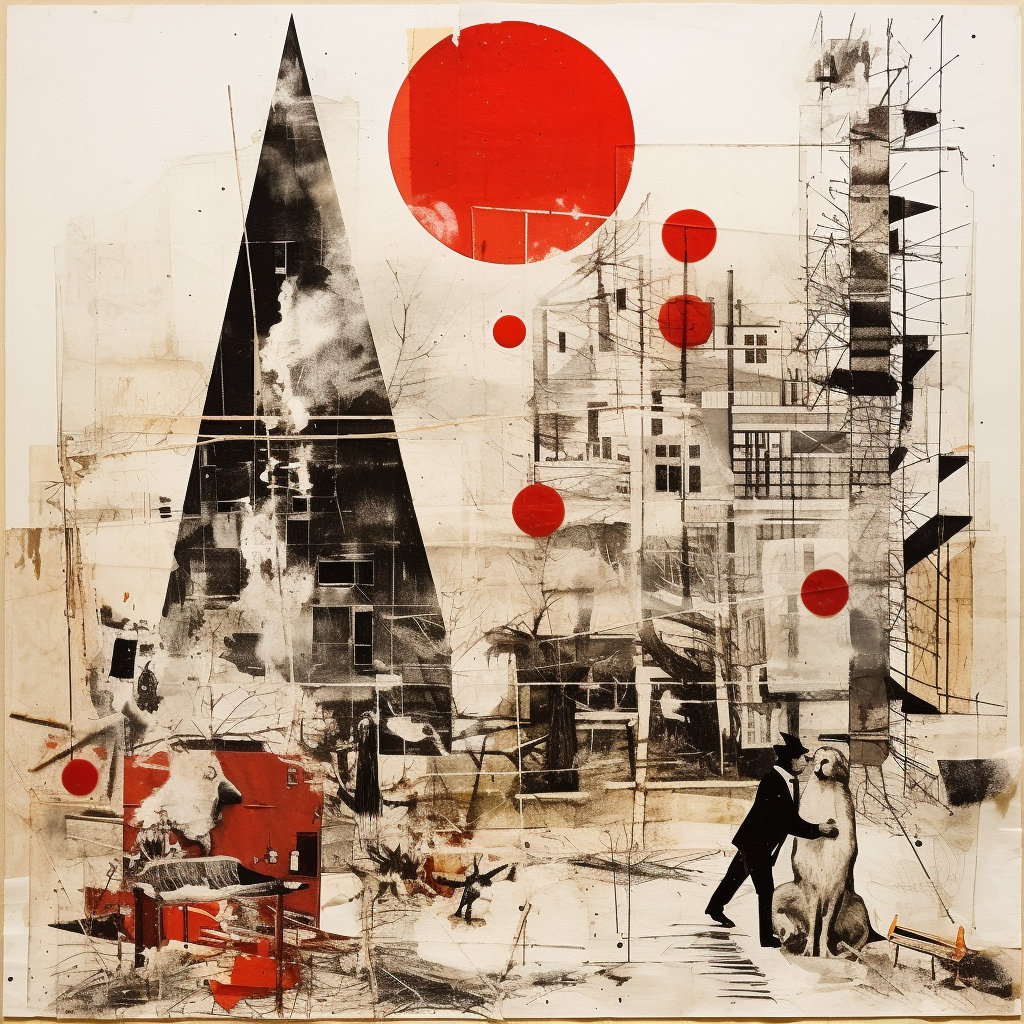 4 Unique Neo-dada Christmas Digital Images in the Style of Robert ...