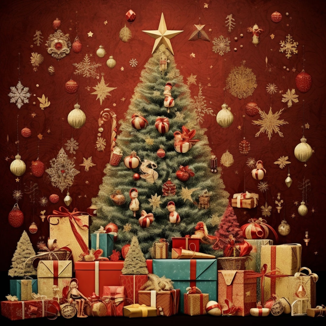 4 Adorable Christmas Collage Digital Images! - Etsy