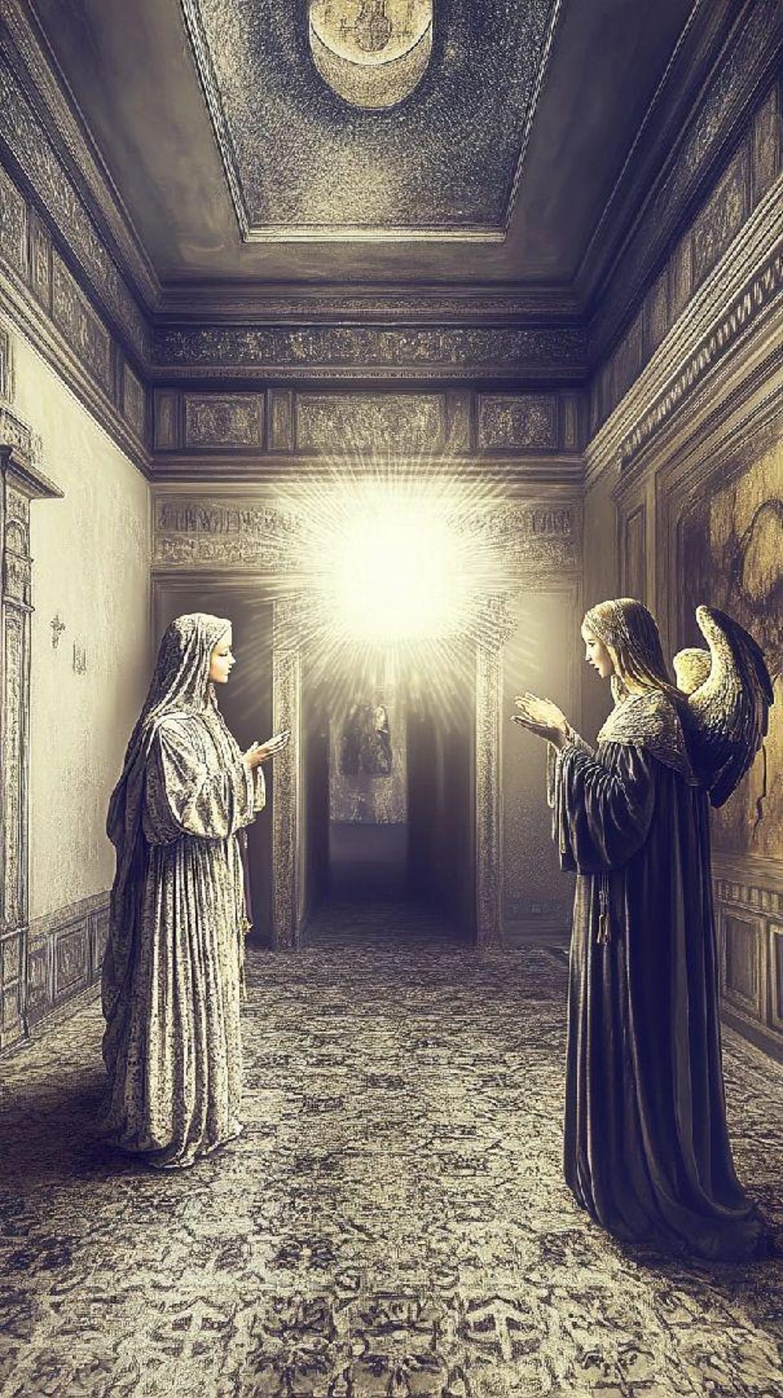 4 Digital Interpretations of the Virgin Mary, Digital Images, Wall Art ...