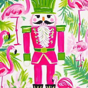 4 Palm Beach Nutcrackers Digital Images, Pink & Green, Wall Art, Crafts ...