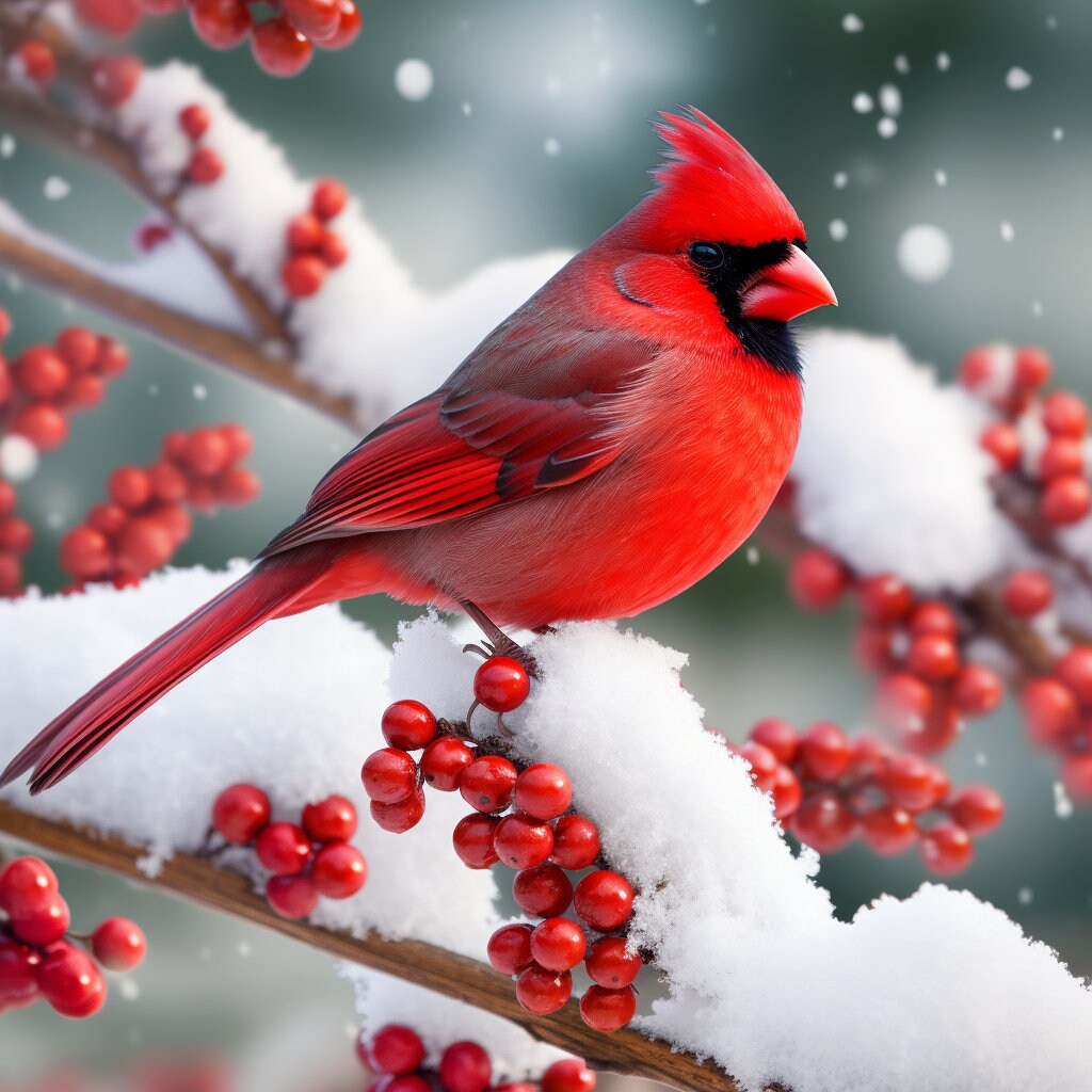 AI WEAR 4 Red Cardinal Holiday Images - Etsy