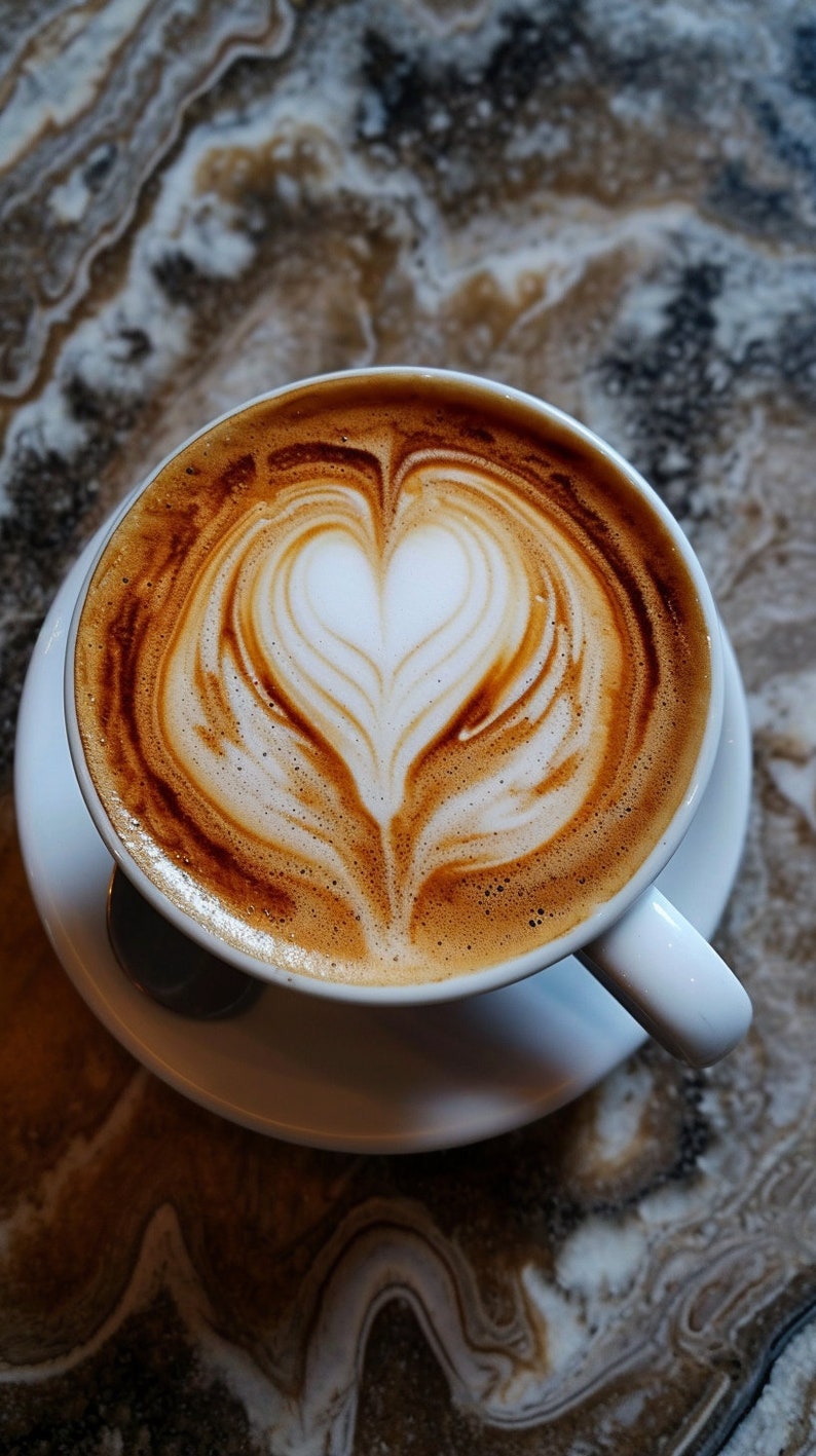 Cafe D'amour - 4 Digital Valentines Coffee Images! - Etsy