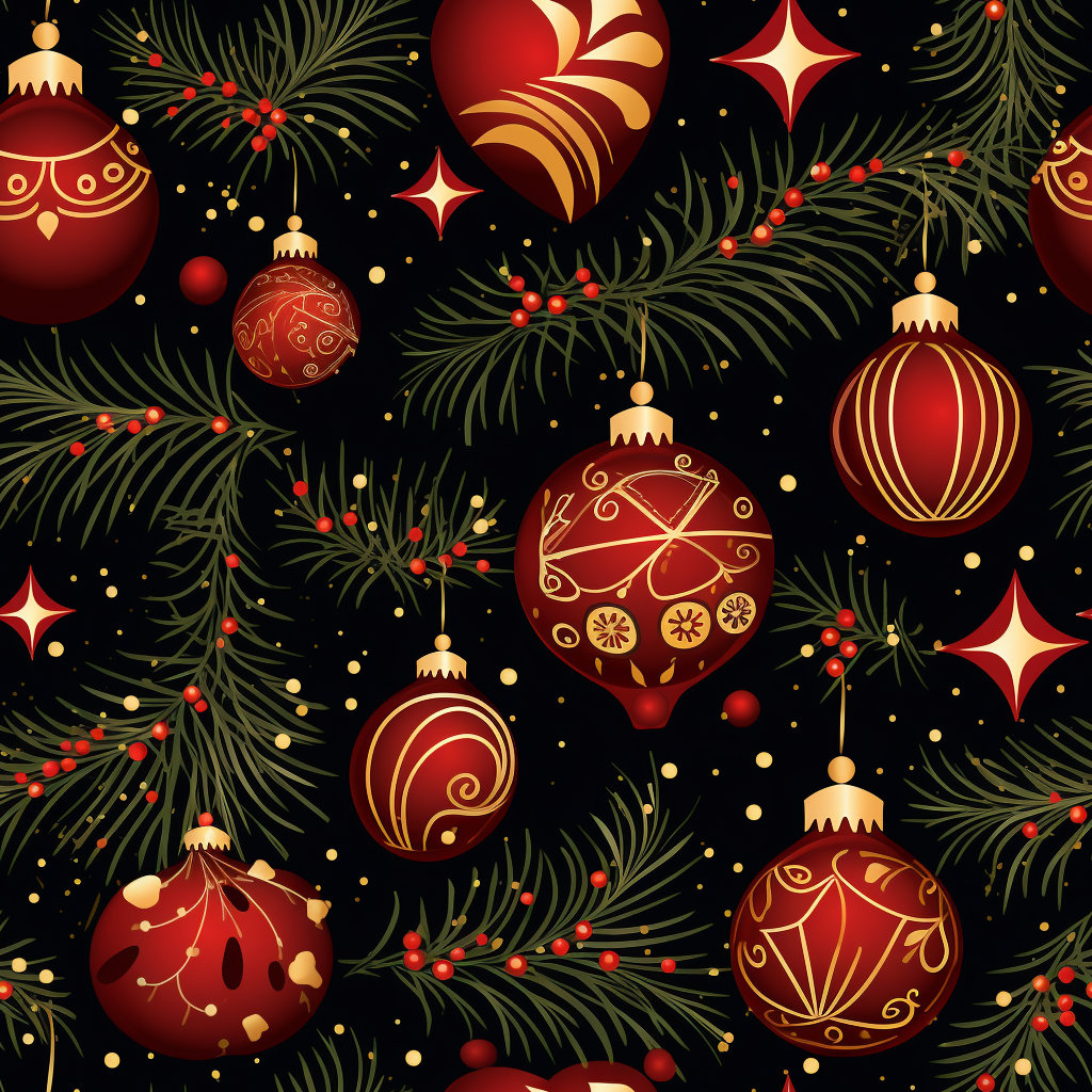 5 Gorgeous Repeating Christmas Patterns - Digital Images - Etsy