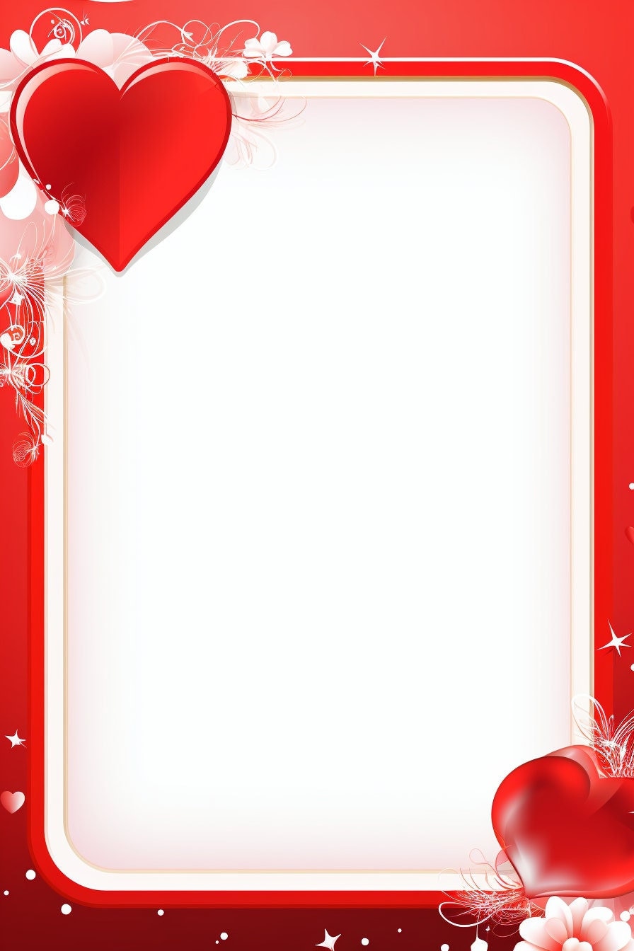 4 Beautiful Valentines Frames - Digital Images! - Etsy