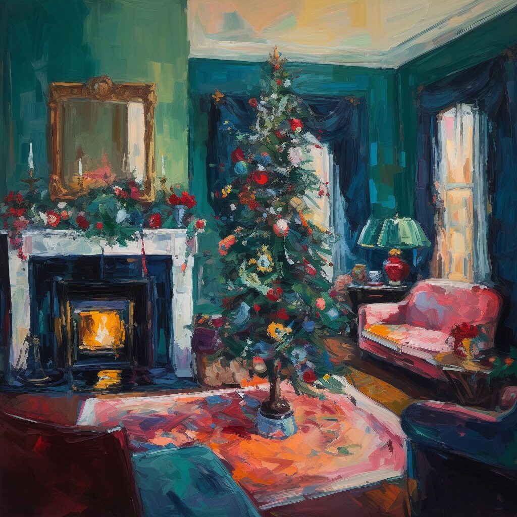 4 Impressionist Christmas Digital Images - Etsy