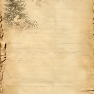 10 Vintage Christmas Parchment Paper Digital Images! - Etsy