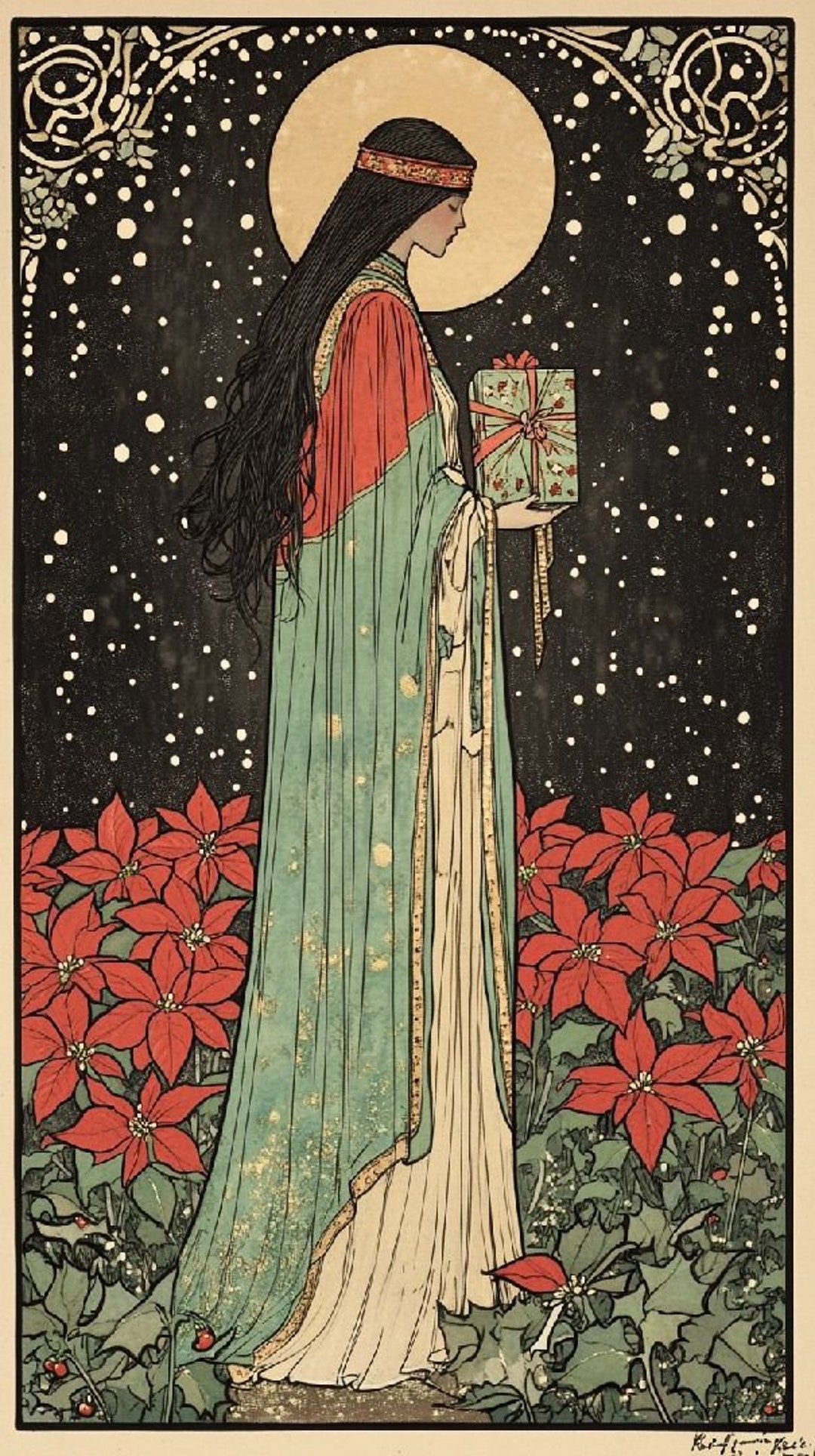 4 Gorgeous Christmas Queen Tarot Digital Designs - Etsy