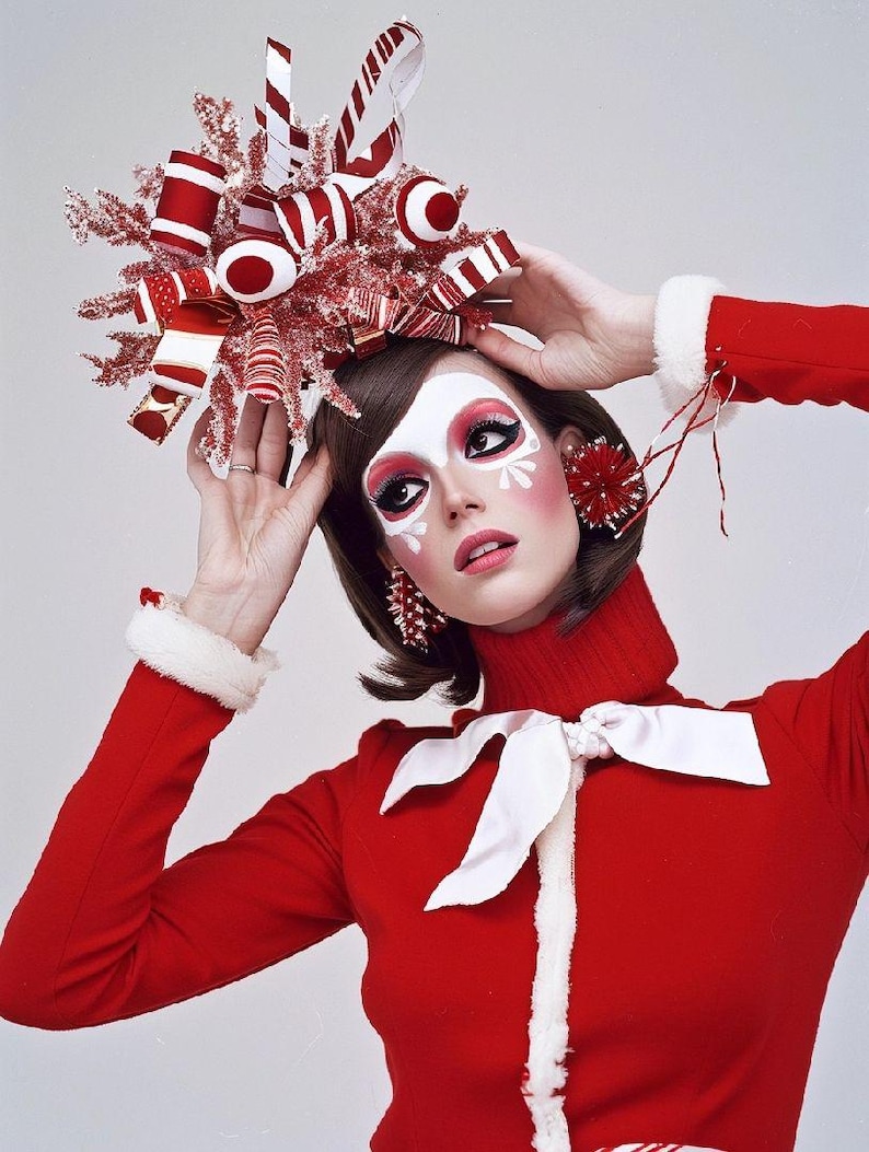 4 Kooky Mod 1960s Christmas Models, Vintage Retro, Wall Art, Crafts ...