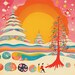 4 Groovy Peter Max-inspired Digital Christmas Images - Etsy