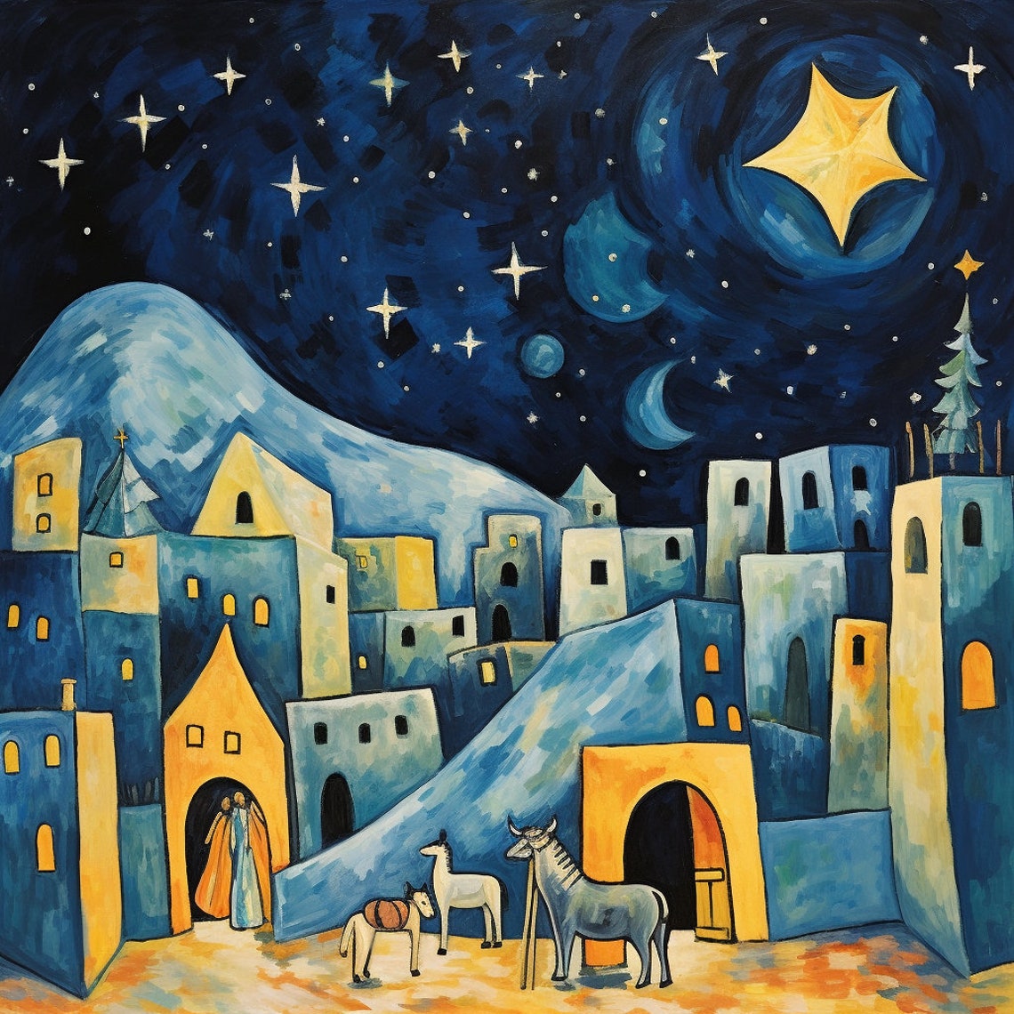 4 Matisse Inspired Nativity Scenes Digital Images! - Etsy