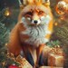 4 Gorgeous Christmas Fox Digital Images, Unique One-of-a-kind! - Etsy