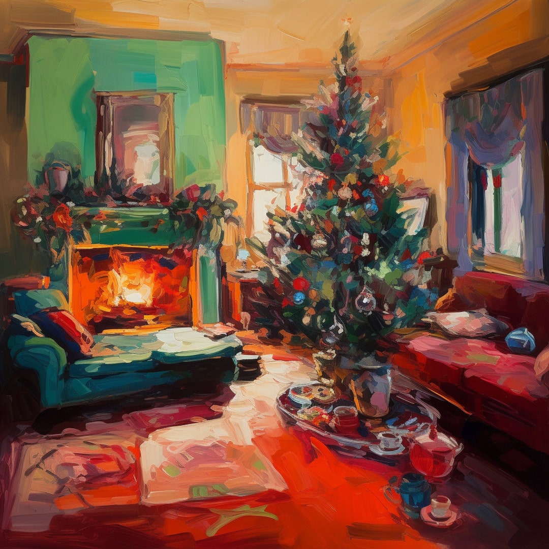 4 Impressionist Christmas Digital Images - Etsy