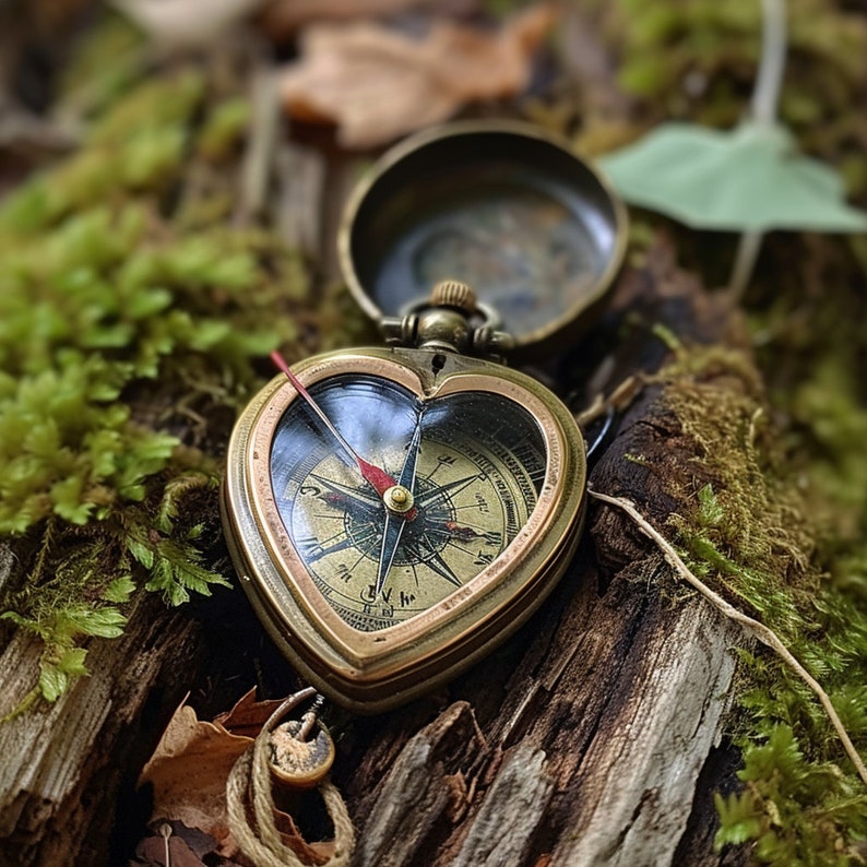 Find Your Way to Me - 4 Valentines Heart Compass Digital Images! - Etsy