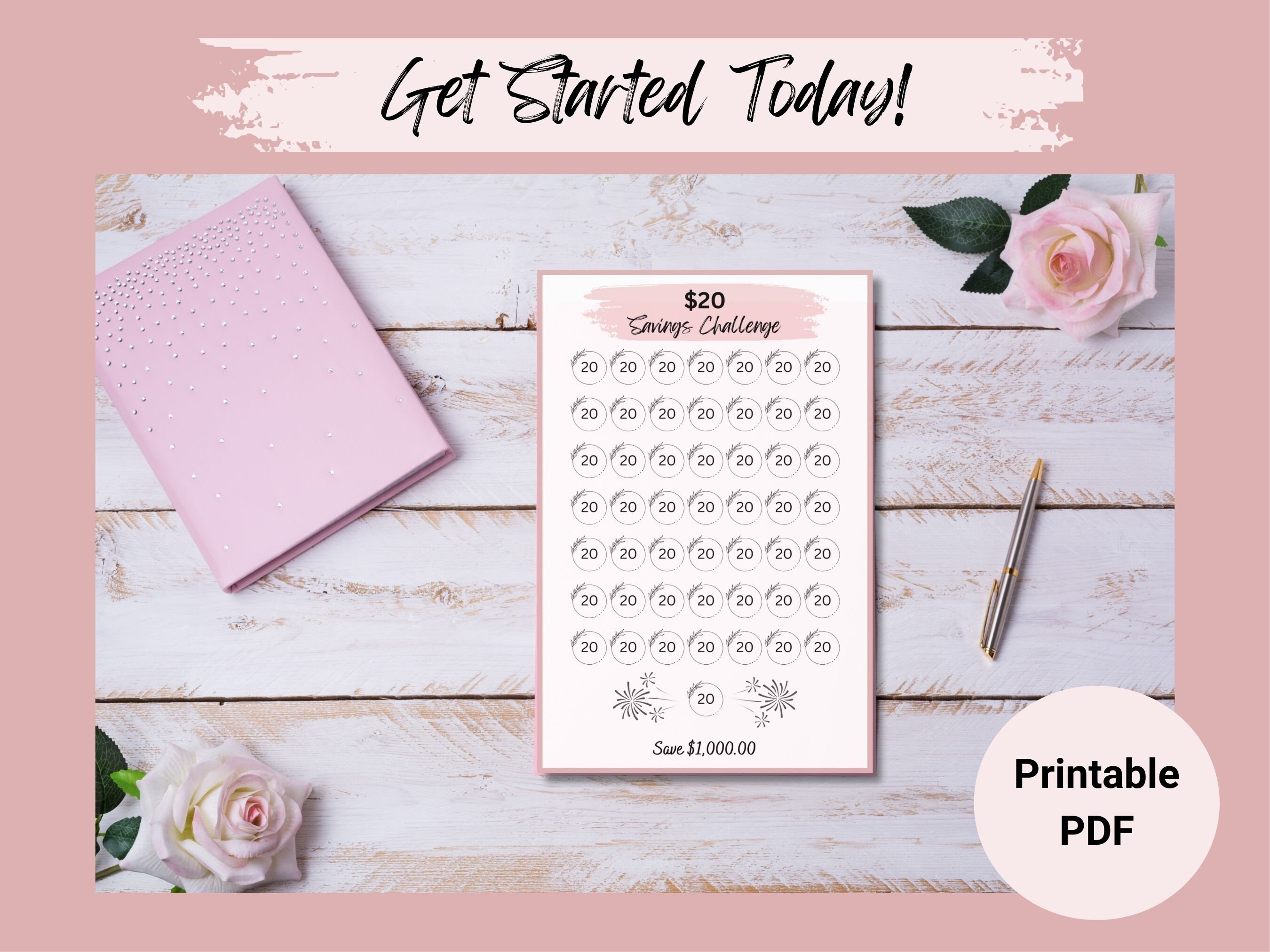 A6 Savings Challenge Printable Bundle Set of 8 Savings - Etsy