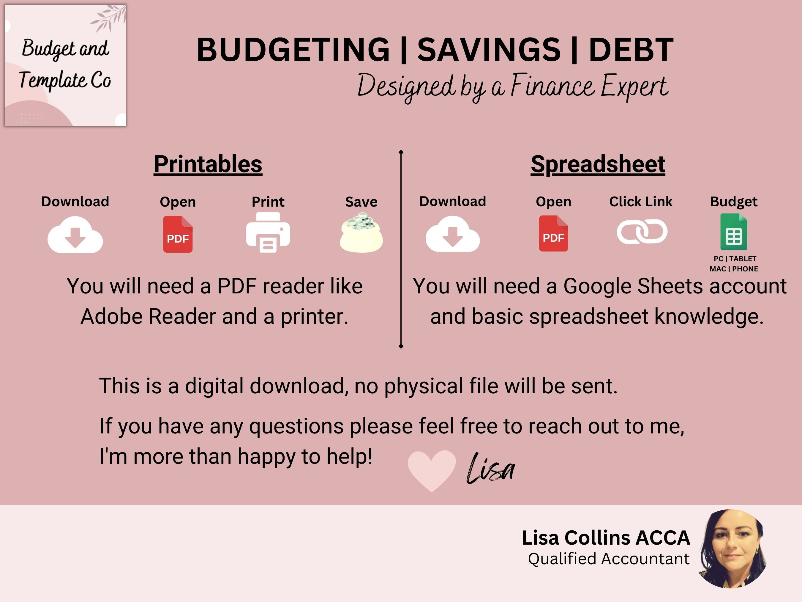 Ultimate Budget Spreadsheet, Monthly Budget Planner Google Sheets and ...
