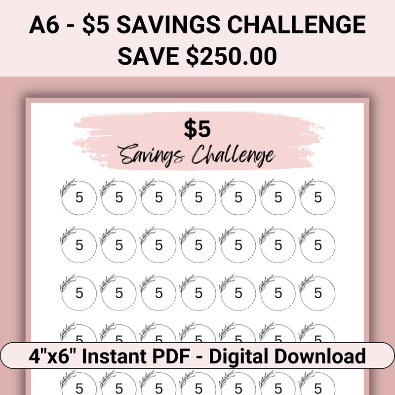 5 Dollar Challenge - Etsy