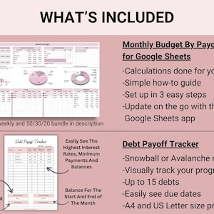 Ultimate Budget Planner, Monthly Budget Planner Google Sheets and A6 ...