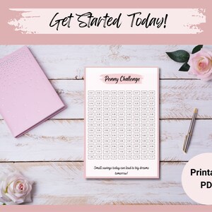 1p Challenge Printable, 1p Savings Challenge PDF Fits A6 Budget Binder ...