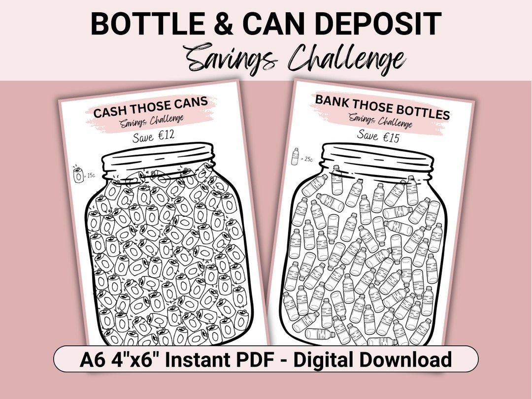 Bottle Return Scheme Ireland Saving Challenges, A6 Savings Challenge ...