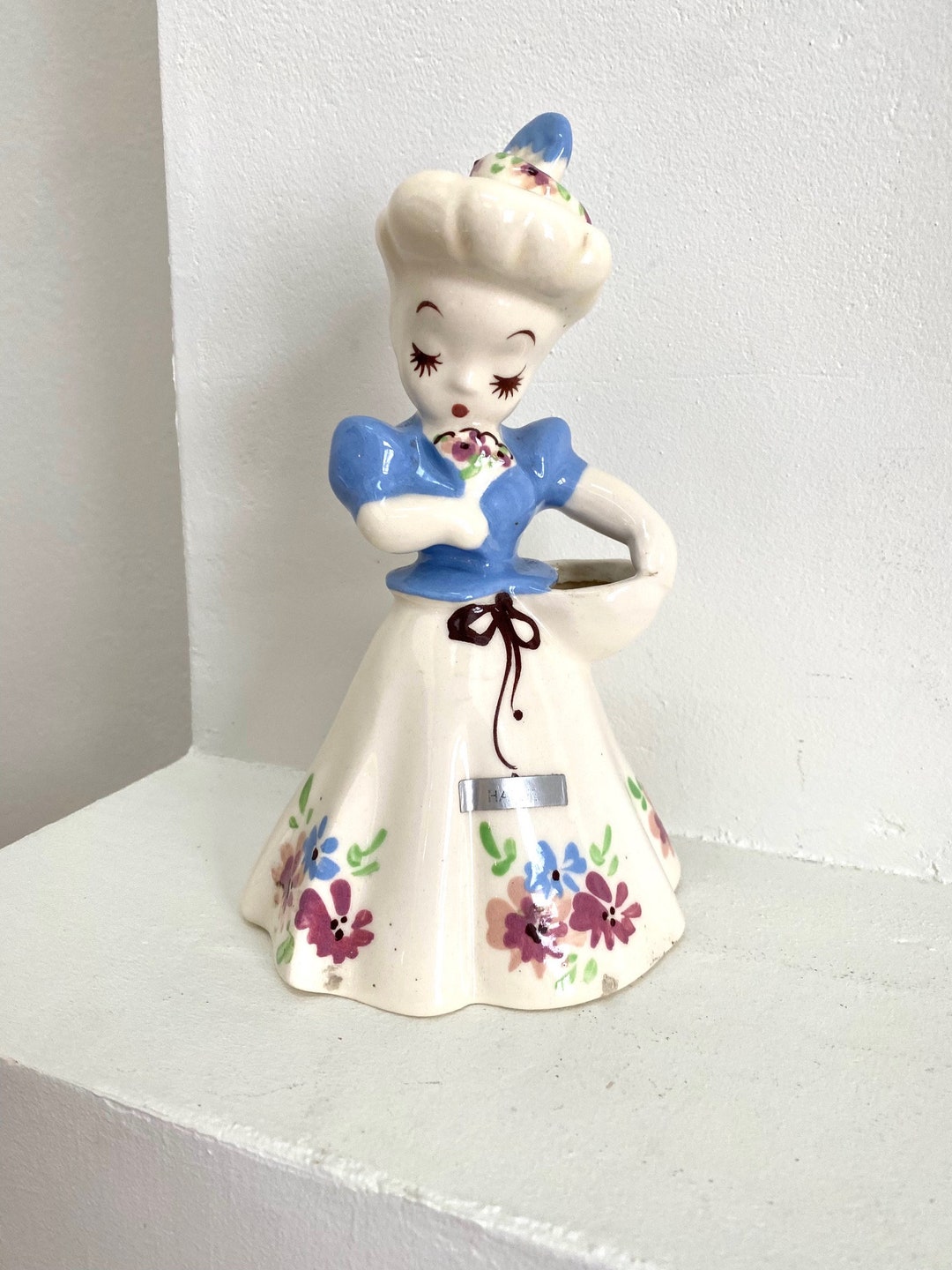 Vintage Delee Art California Pottery Hattie Ceramic Figurine Bud Vase ...
