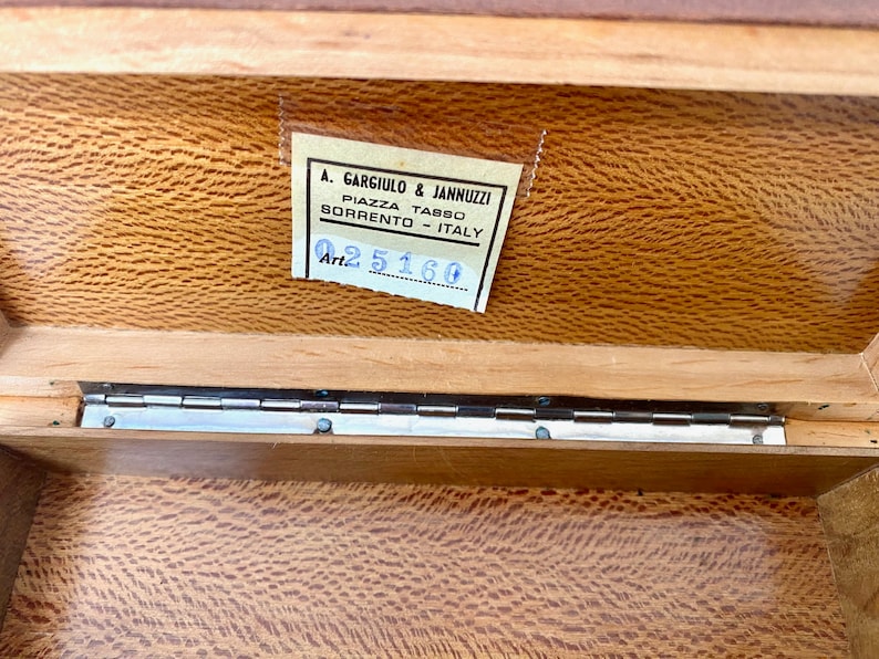 Unique Vintage A. Gargiulo & Jannuzzi Sorrento Italy Inlay - Etsy