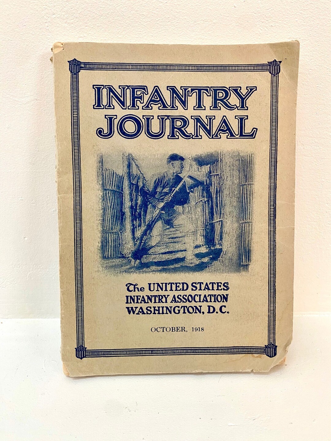 Vintage World War I Infantry Journal, October 1918, WWI, Military, WW1 ...