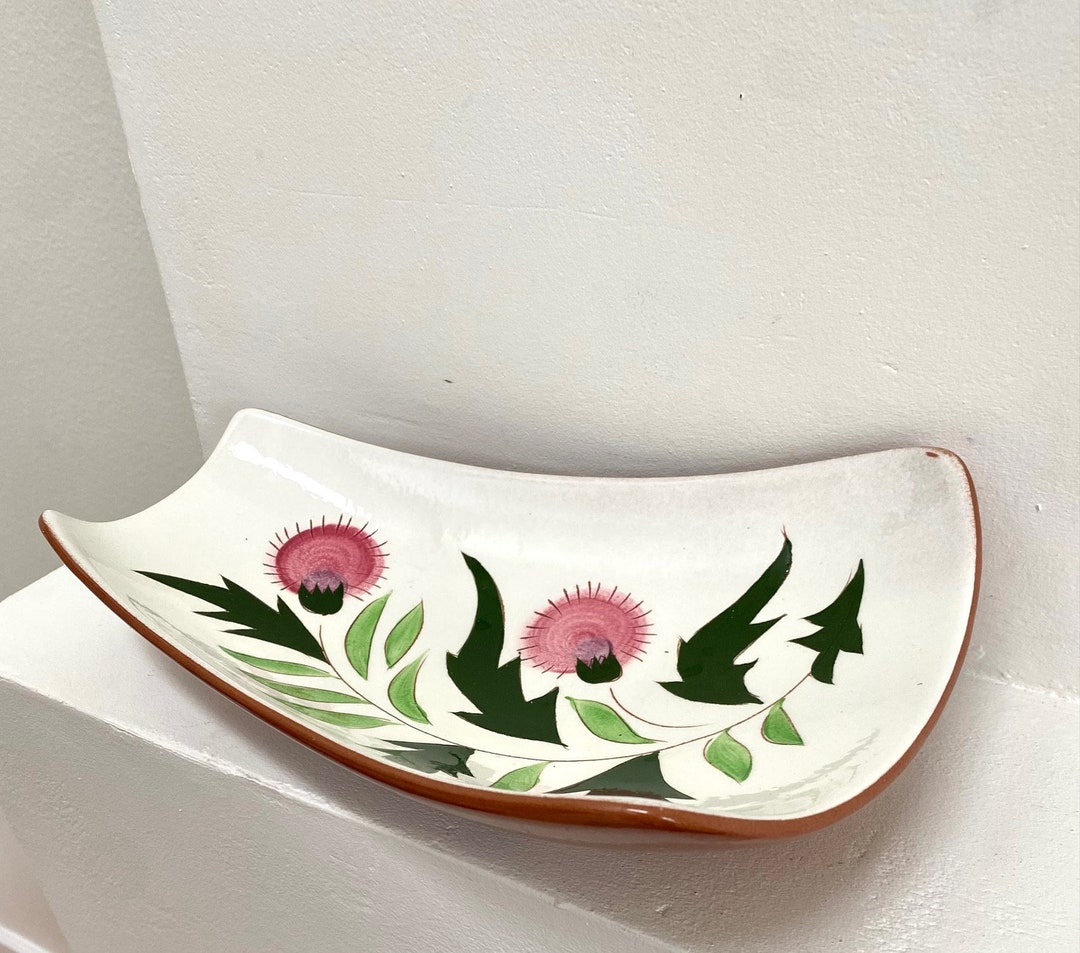 Vintage Stangl Artware Pottery Serving Platter, Catch All, Trinket Dish ...
