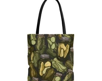 Pickle Tote Bag Canvas Tote Bag Gift for Pickle Lover Pickle - Etsy