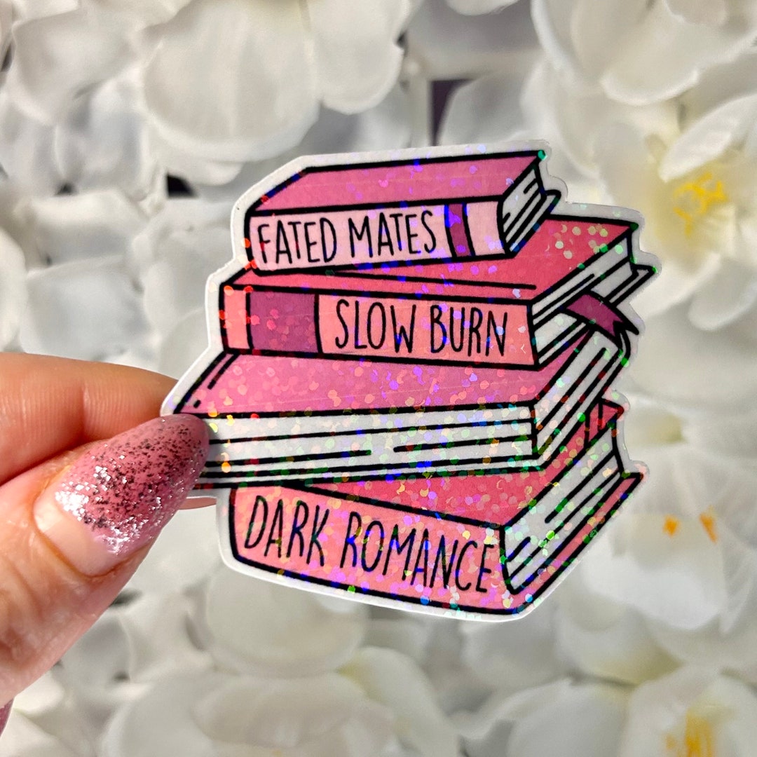 Romance Tropes Book Stack Sticker Stickers for Book Lovers Water ...