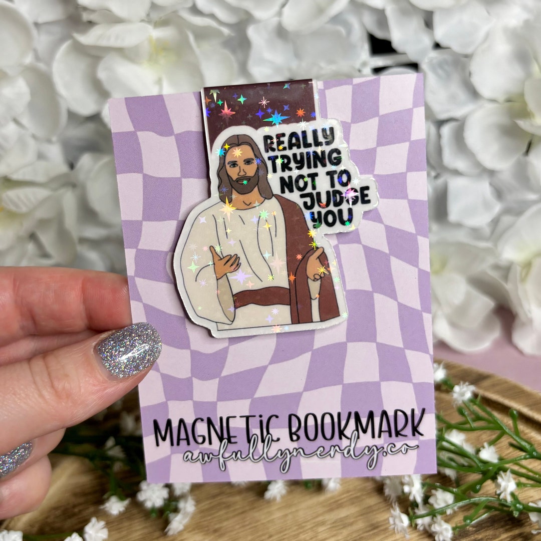 Jesus is Judging You Magnetic Bookmark Bookish Gift Planner Clip ...