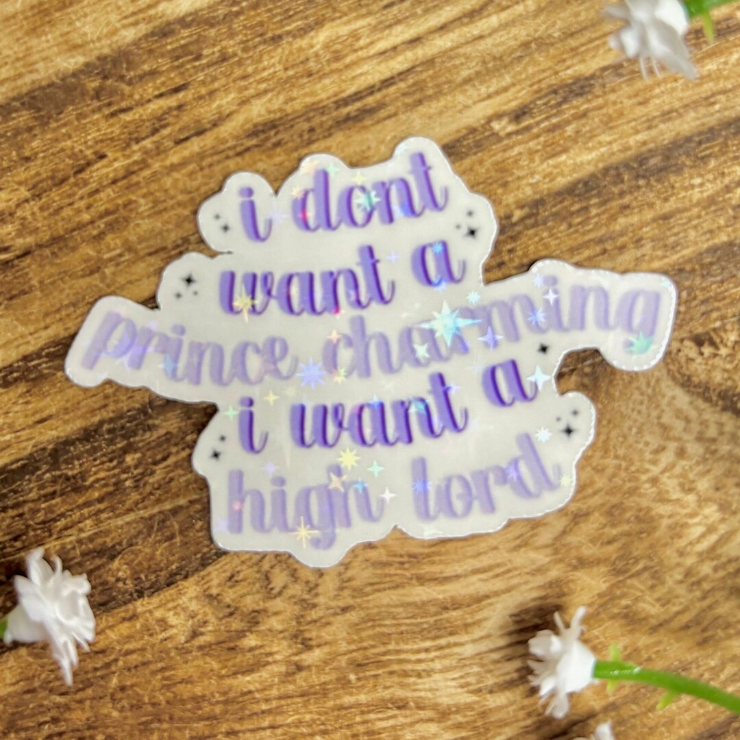I Want a High Lord Sticker Book Accessory Stickers for Fantasy Lovers ...