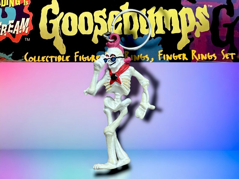 Goosebumps Collectible Curly the Skeleton Key Ring. Parachute Press ...