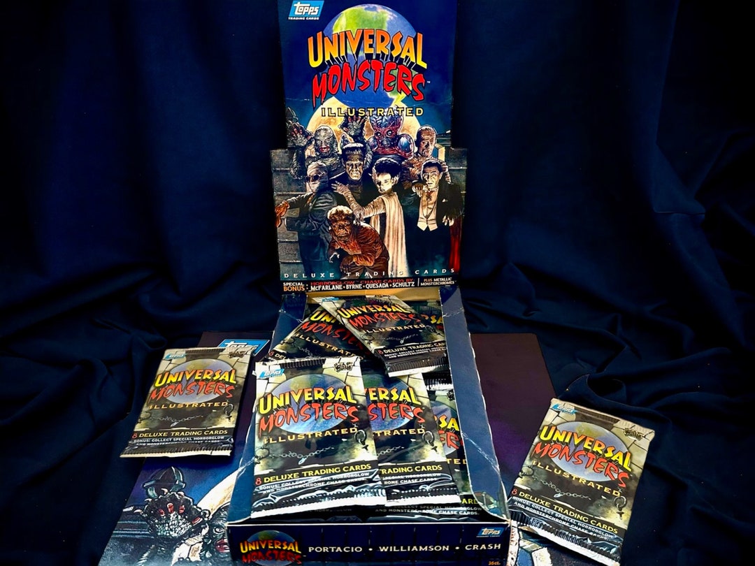 Universal Monsters Illustrated Trading Cards by Topps. 8 Deluxe Cards ...