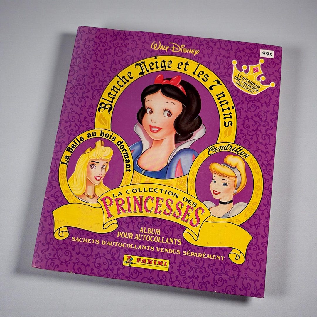 Very Cool and Rare Vintage PANINI Princess Collection Sticker Album ...