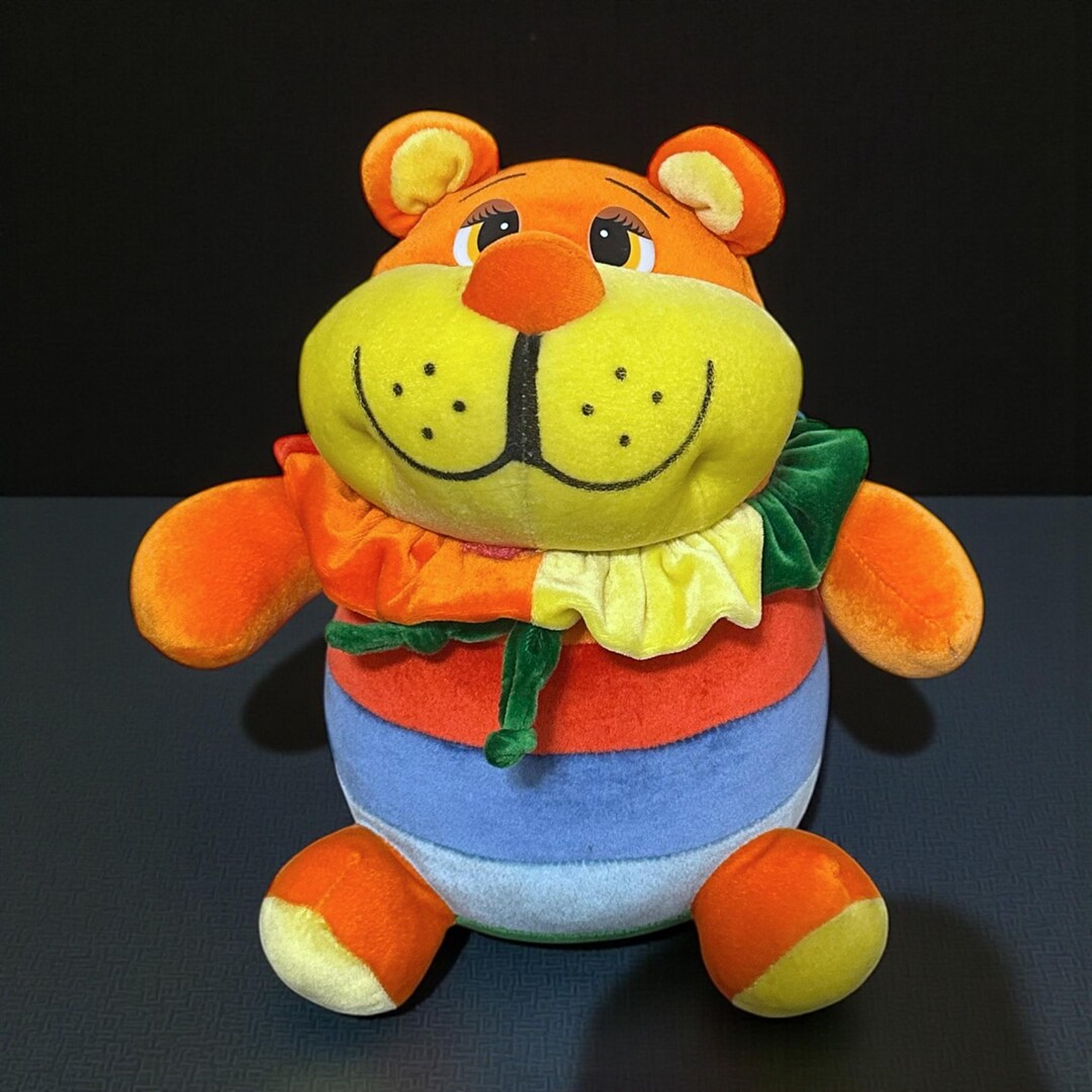 Vintage Multicolor Teddy Bear Plush From Simba Toys-super Toys. There's ...