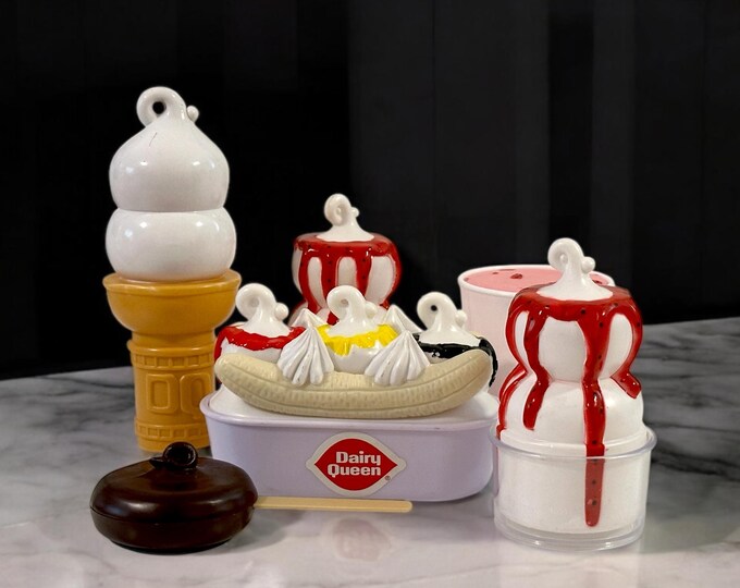 Vintage Dairy Queen Pretend Play Food Ice Cream, Sundaes, Banana Split ...