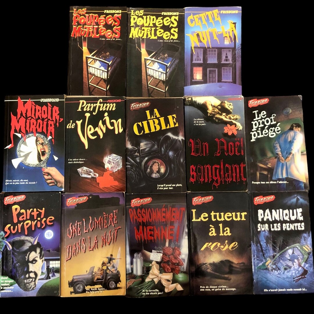 Rare Frissons 90s Collection Cult Books in Good Condition. Heritage ...