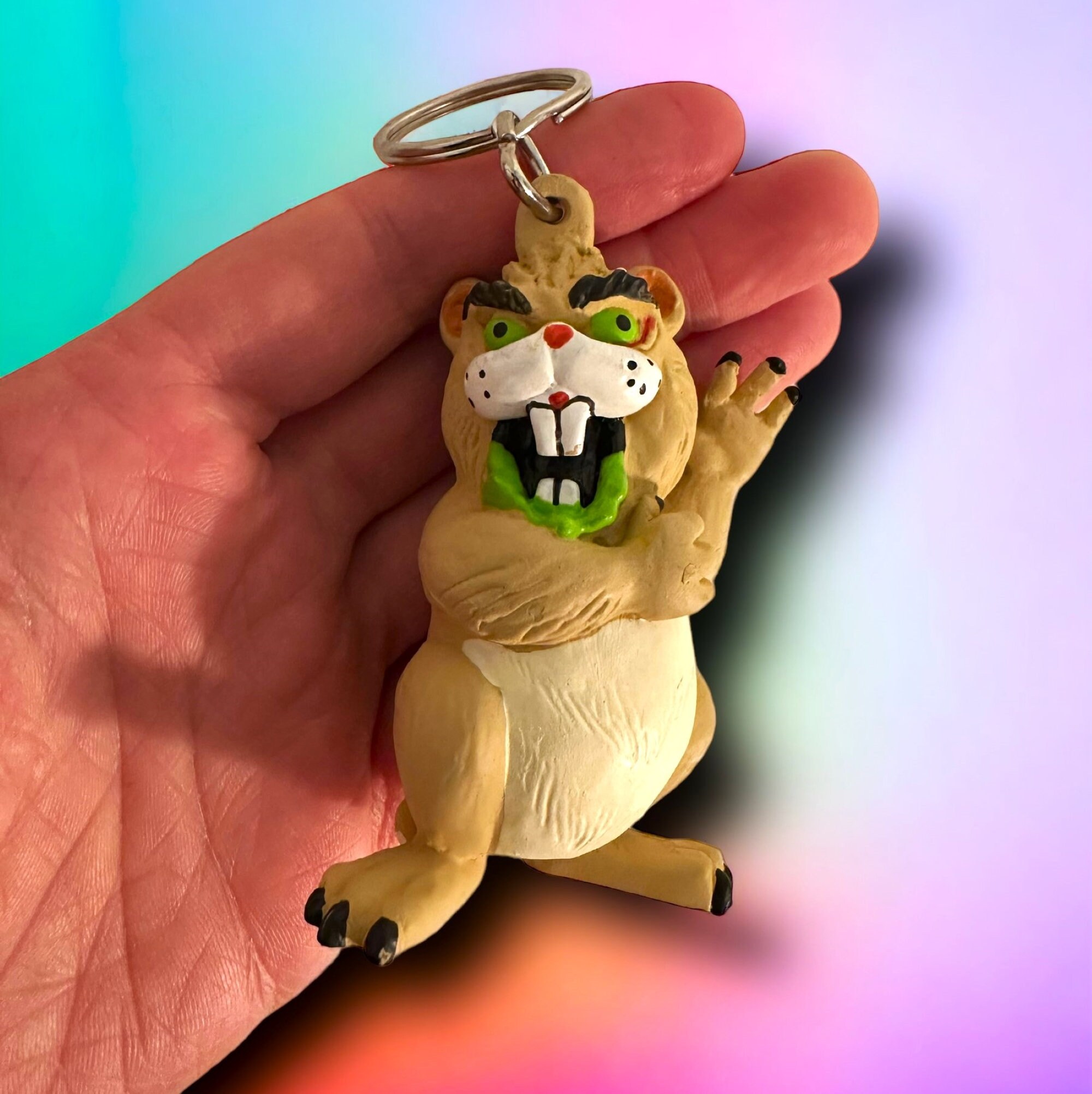 Goosebumps Collectible Cuddles the Hamster Key Ring and Finger - Etsy