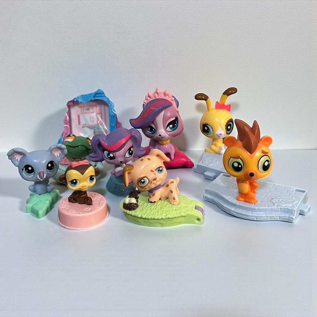 Eight Mcdonald's Littlest Pet Shops Mixed LOT. Different Years ...