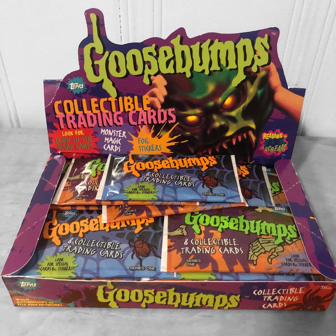 Rare ! Goosebumps Collectible Sealed Trading Cards. 8 Cards per Pack ...
