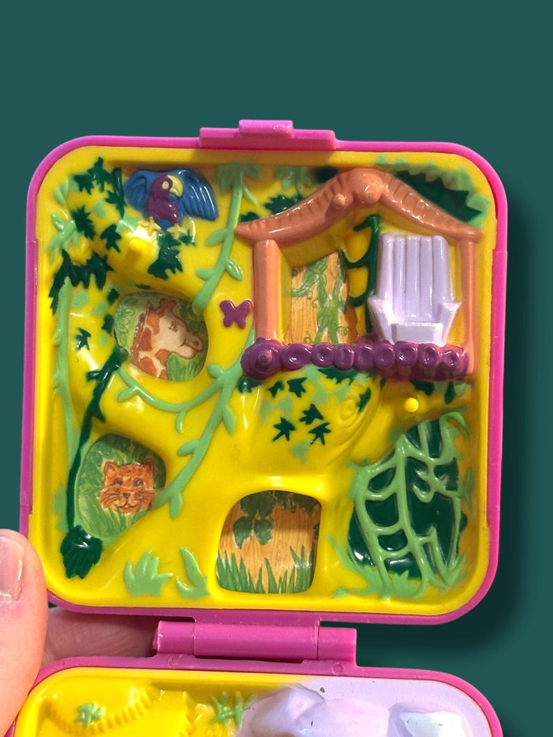 Vintage 1989 Polly Pocket- Wild Zoo World. Compact Only. Bluebird Toys ...