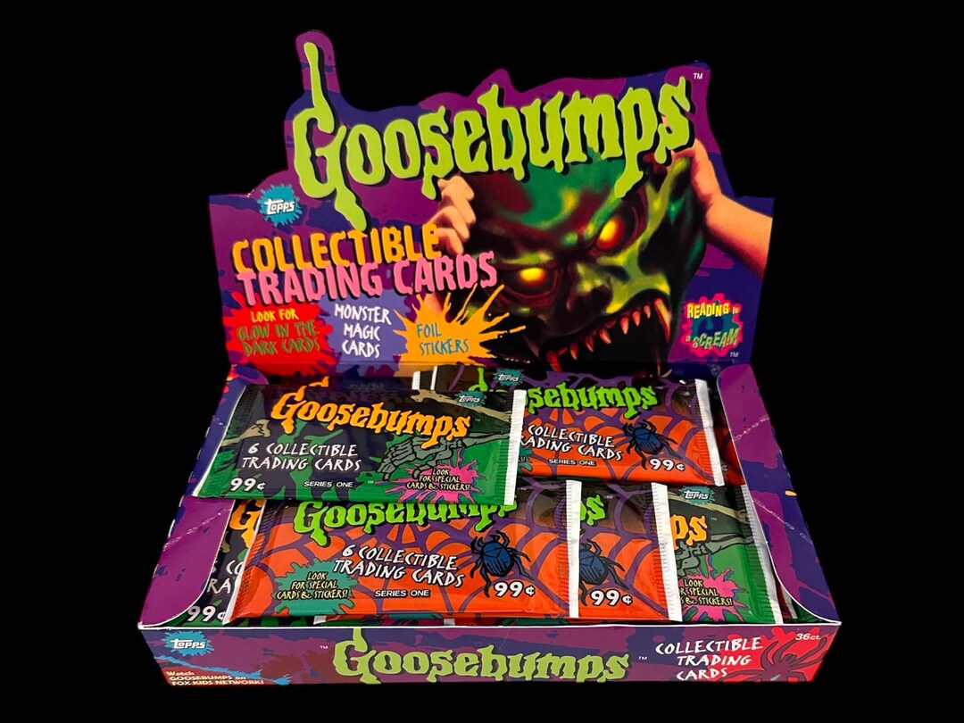 Rare Goosebumps Collectible Trading Cards. 6 Cards per Pack special ...