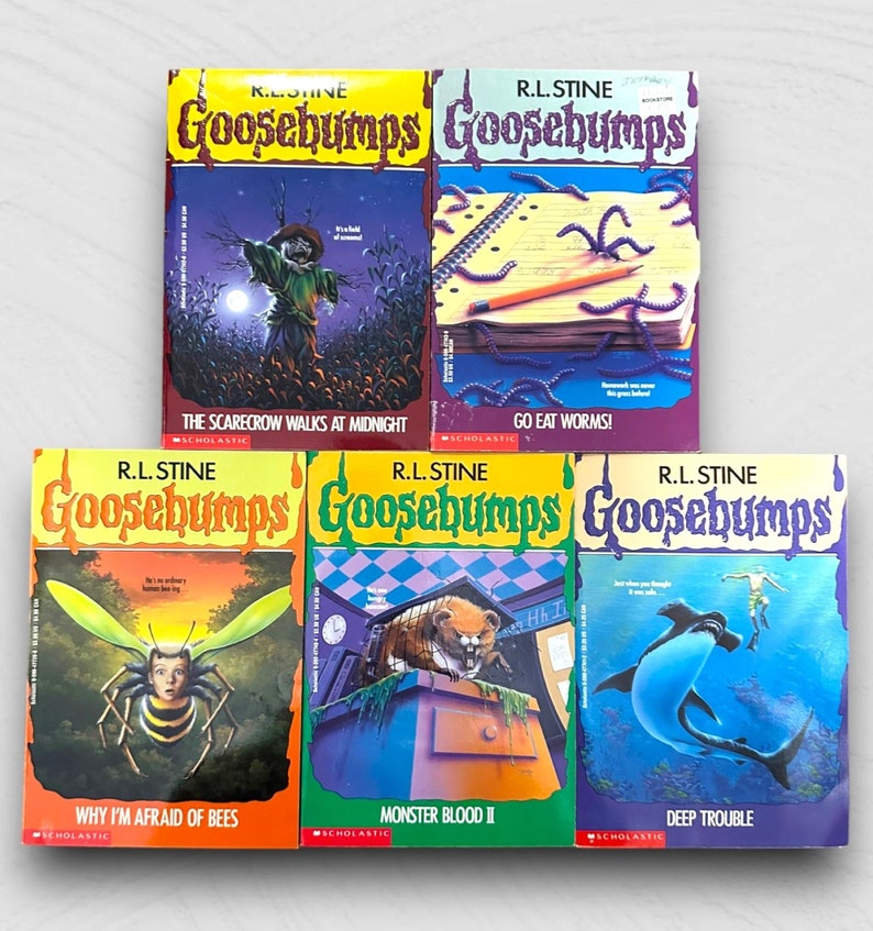 90s Goosebumps Box Set Books 17-20 21. Apple Fiction. Scholastic. R.L ...