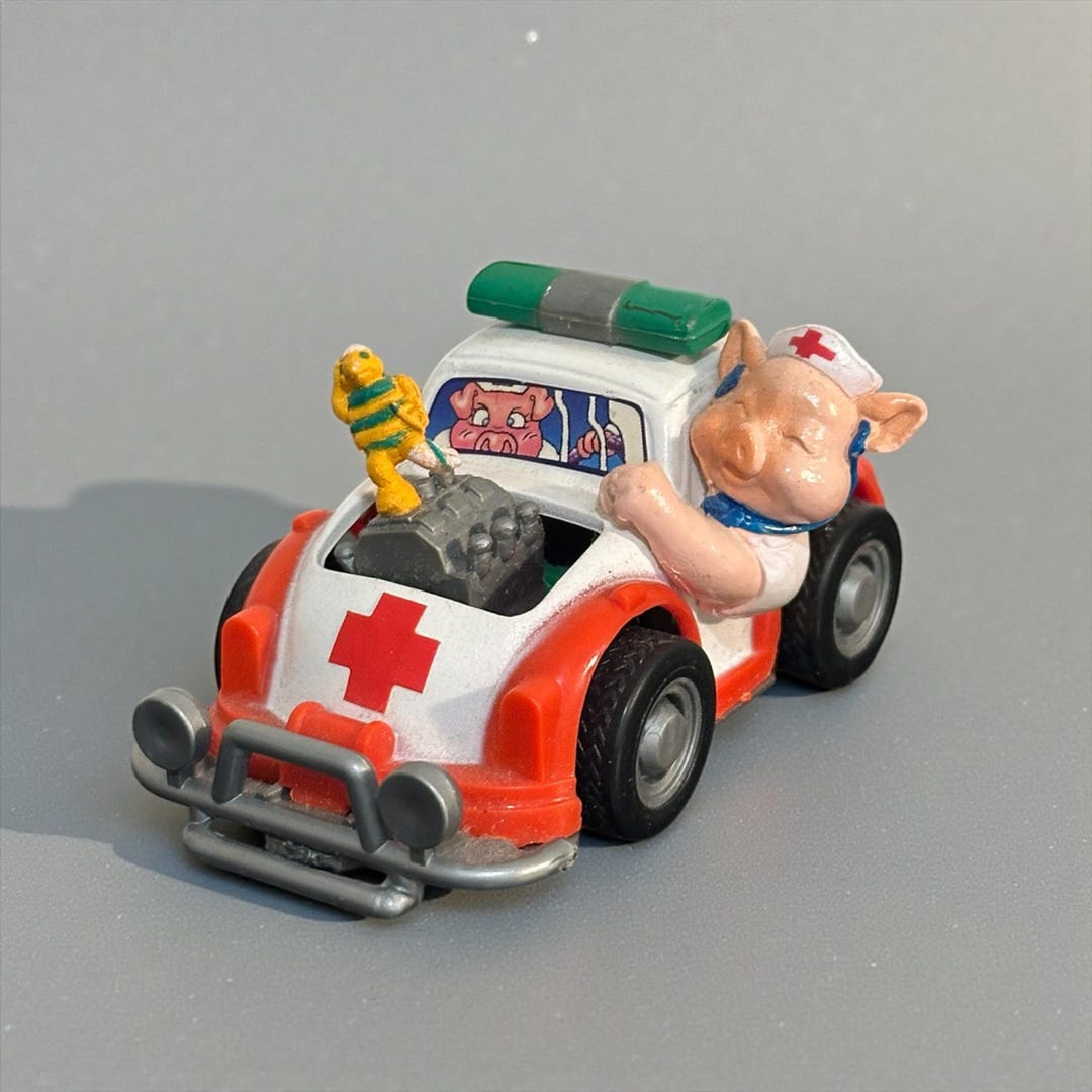 Vintage Hello Rescue New-ray Ambulance Car Toy 1993. Friction Toy ...