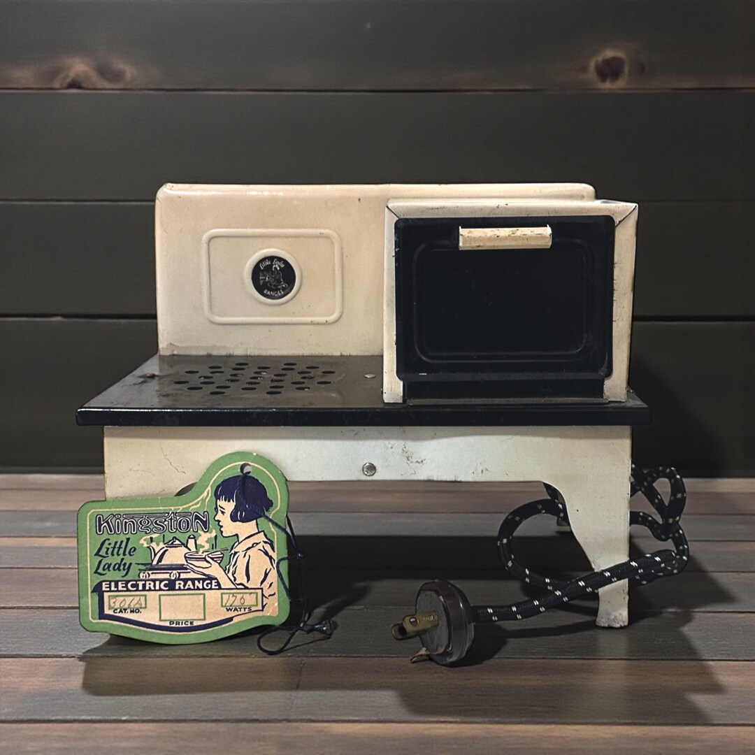 Vintage Antique Kingston Little Lady Child's Toy Electric Range Mini ...