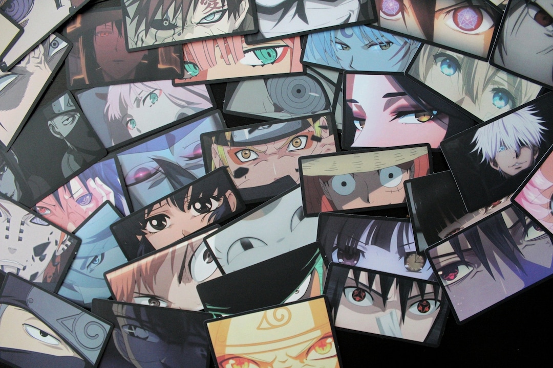 40 Anime Inspired Stickers Anime Eyes Vinyl Stickers - Etsy