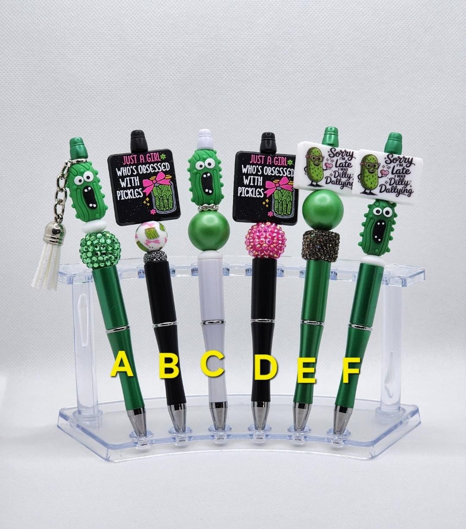 Pickle Beaded Pen With Free Ink Refill - Etsy