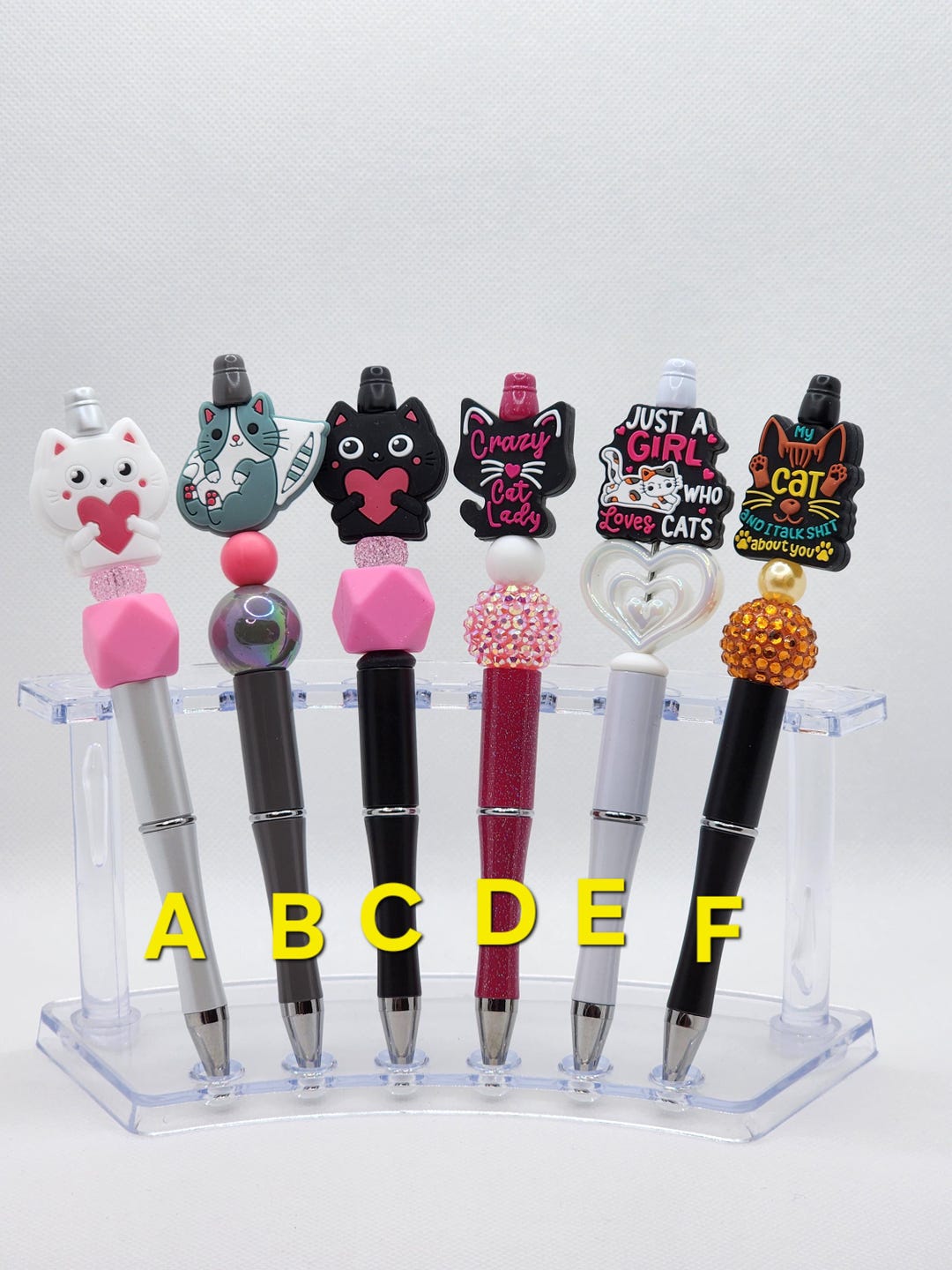 Cat Beaded Pen & 1 Free Ink Refill With Each Pen Purchased - Etsy