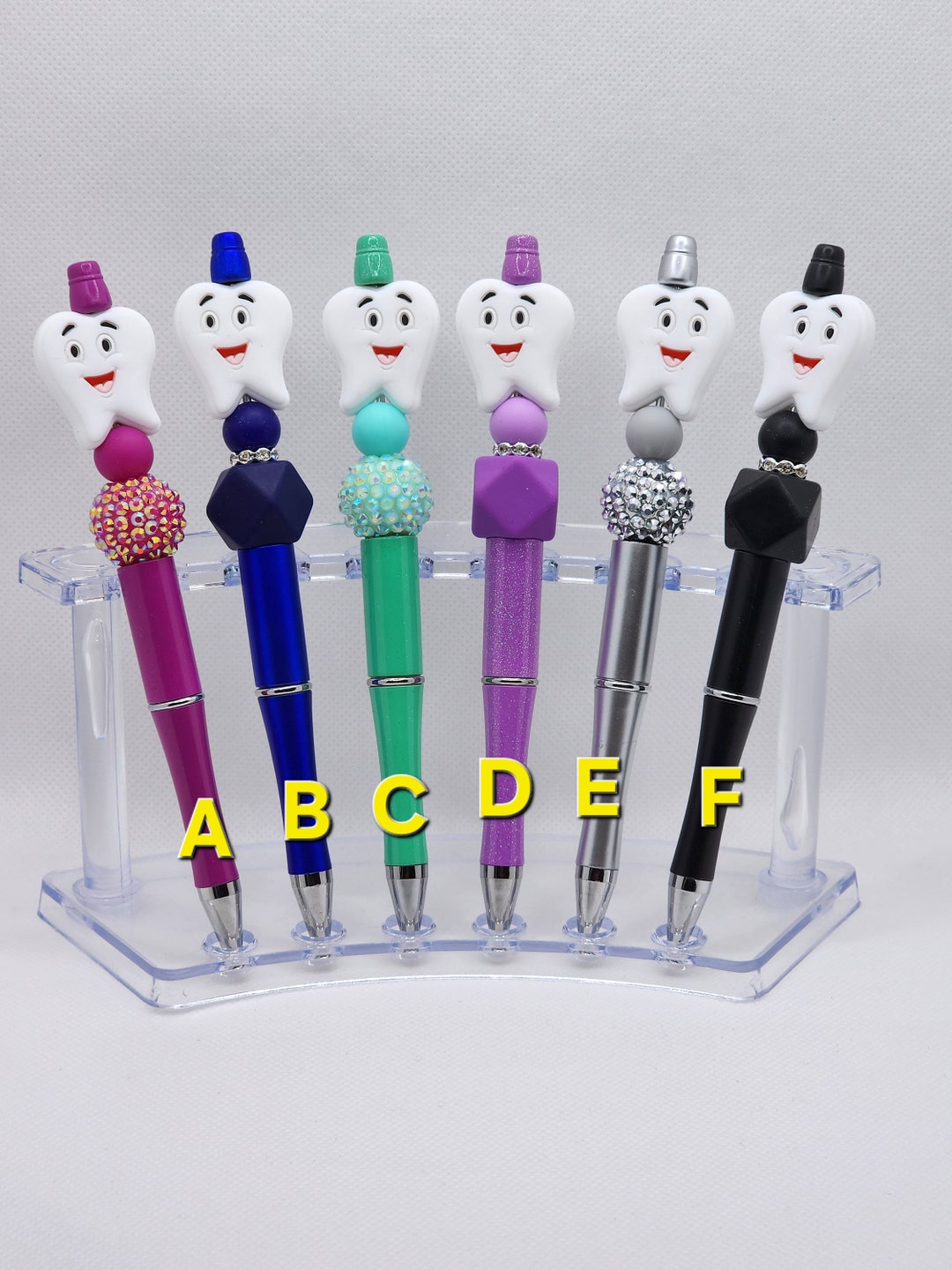 Tooth Teeth Dentist Orthodontist Beaded Pen & 1 Free Ink Refill With ...