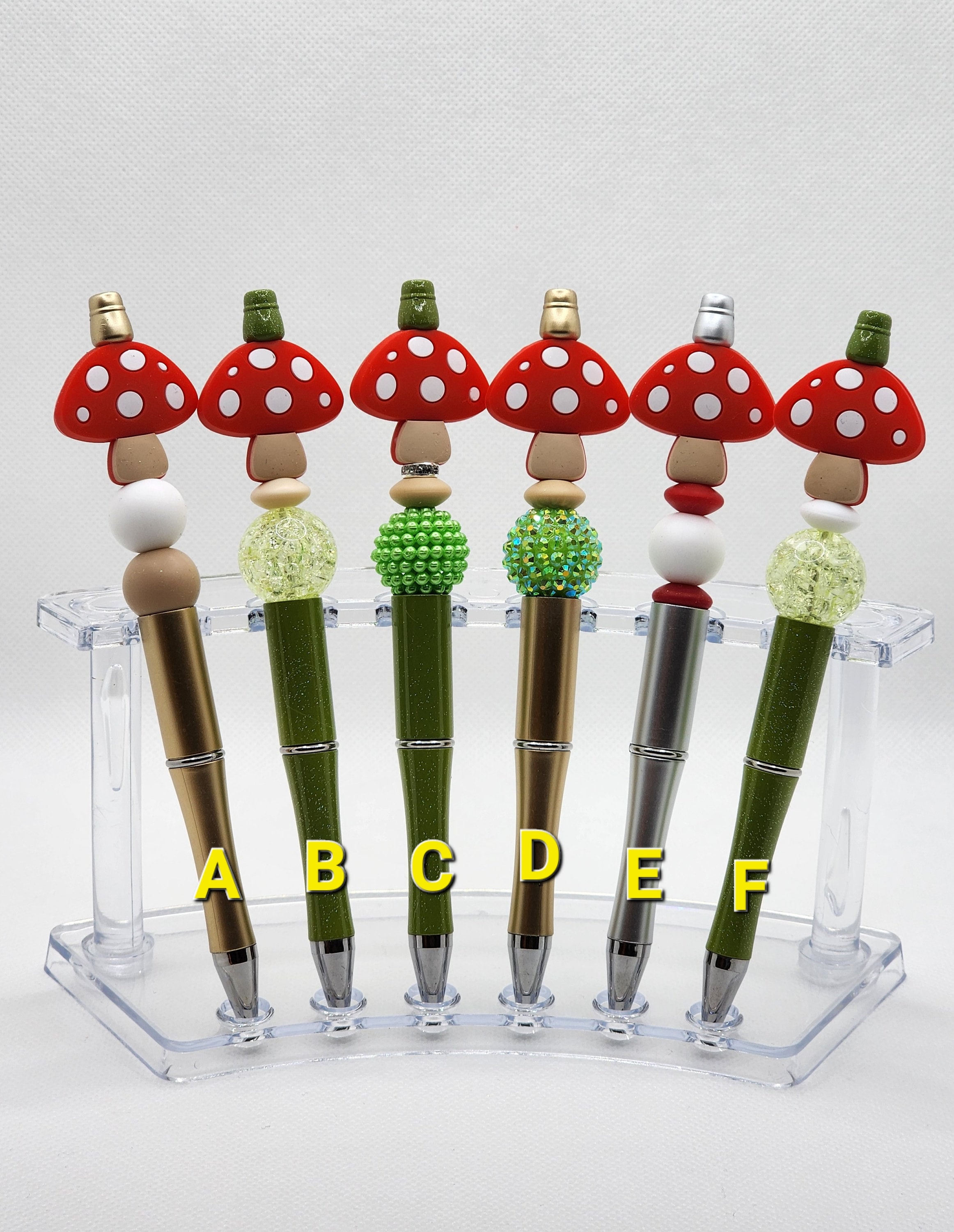 Mushroom Beaded Pen & 1 Free Ink Refill With Each Pen Purchased - Etsy